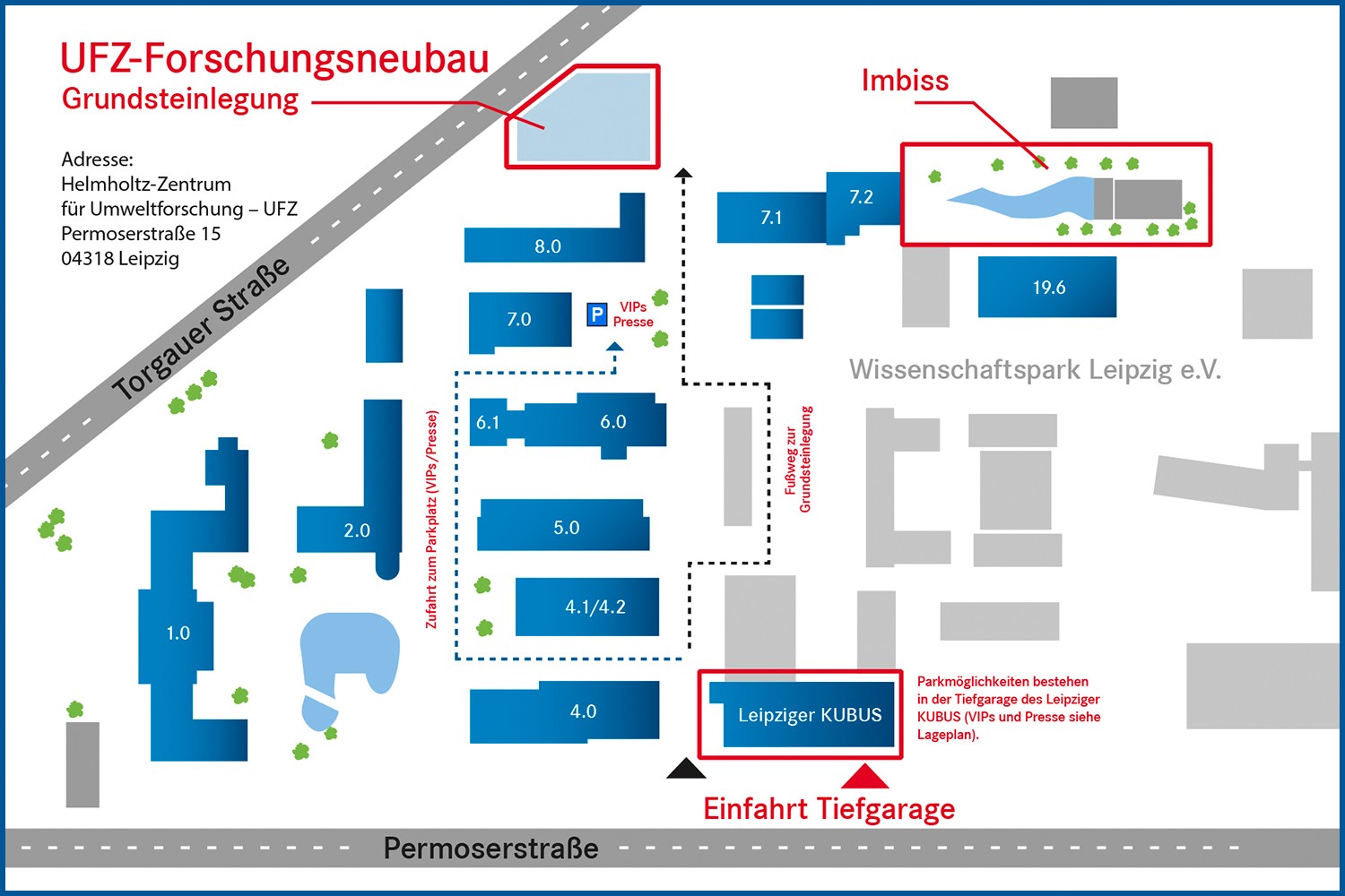 Presse - Grundsteinlegung für einen Forschungsneubau des UFZ
